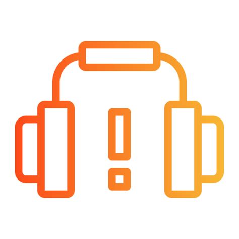 Hearing Protection Generic Gradient Outline Icon