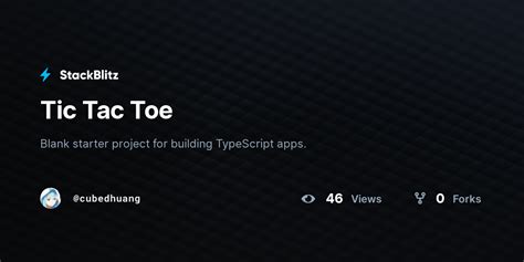 Tic Tac Toe Stackblitz