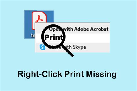 Right Click Print Missing Master Easy Troubleshooting Steps