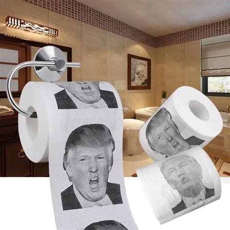 Buy 1roll Funny Printed Toilet Paper President Donald