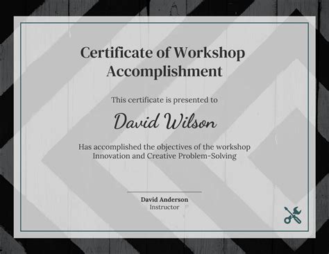 White Simple Photo Workshop Certificate Template Venngage