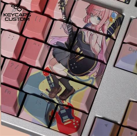 Rock Girl Theme Custom Keycaps Set For Mechanical Keyboard