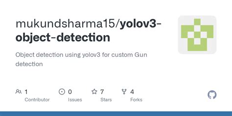 GitHub Mukundsharma Yolov Object Detection Object Detection Using Yolov For Custom Gun