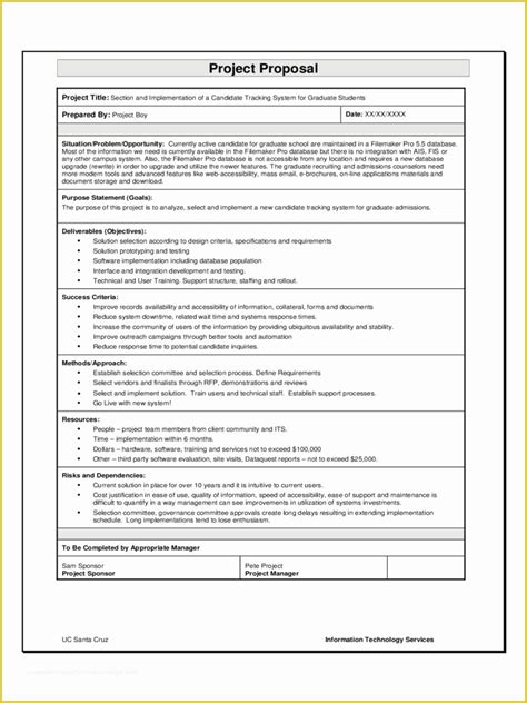 Free Software Proposal Template Of 2019 Project Proposal Template