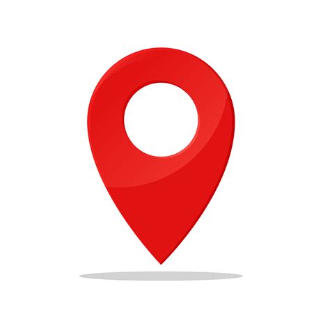 Símbolo de pin Indica la ubicación del mapa GPS 600298 Vector en Vecteezy