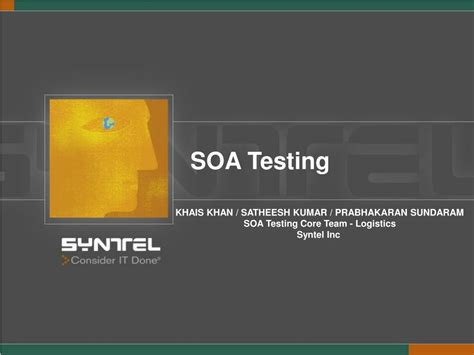 PPT SOA Testing PowerPoint Presentation Free Download ID