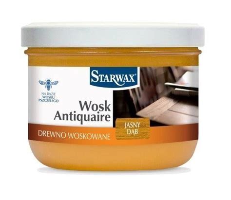 WOSK W PAŚCIE JASNY DĄB ML STARWAX WOSKOWANIE RENOWACJA KONSERWACJA DREWNO