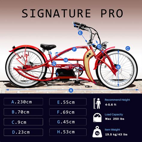 Tracer Signature Pro Electric Cruiser Bike 26 800w