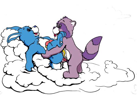 Rule 34 Anthro Blue Body Blue Fur Bright Heart Raccoon Care Bear Care