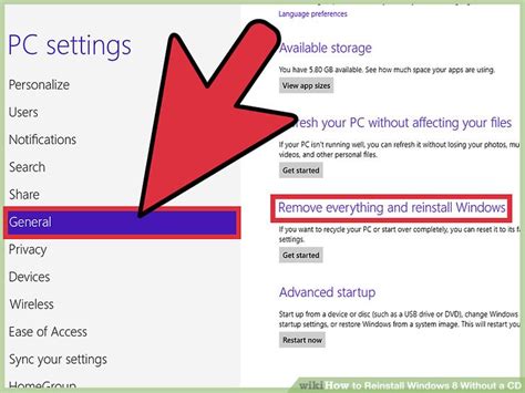 How To Reinstall Windows 8 Without A Cd 12 Steps With Pictures