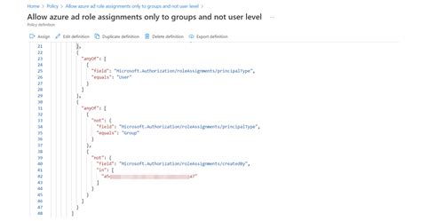 Restrict Azure Role Assignment Only To Group By Azure Policy Stack Overflow