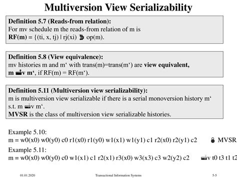 PPT Chapter 5 Multiversion Concurrency Control PowerPoint