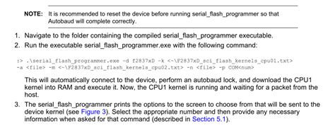 serial flash programmer exe的使用问题 c2000™︎ 微控制器论坛 c2000 微控制器 e2e™ 设计支持