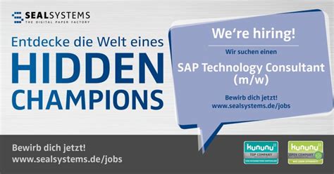 sealsystems jobs sap saptechnologyconsultant seal systems ag