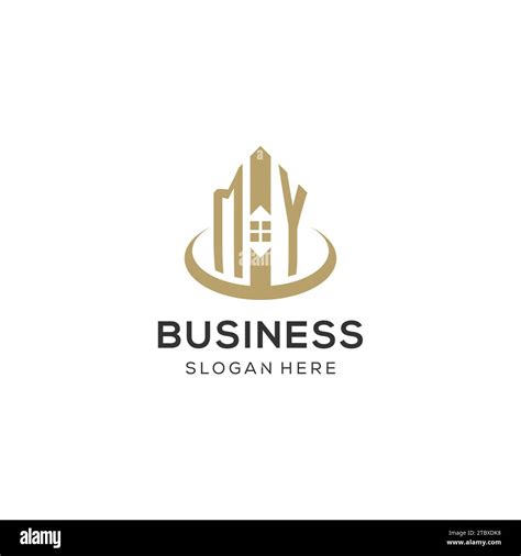 Initial My Logo With Creative House Icon Modern And Professional Real