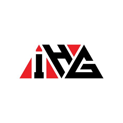 Ihg Triangle Letter Logo Design With Triangle Shape Ihg Triangle Logo