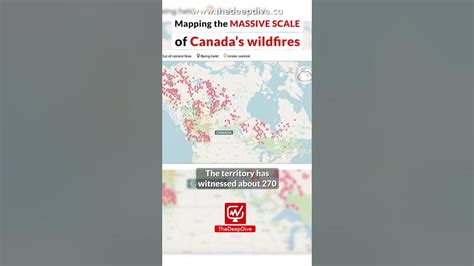 Mapping The Massive Scale Of Canadas Wildfires Shorts Trending News