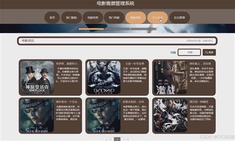 Springboot电影售票管理系统swy1p（程序源码数据库调试部署开发环境）电影票售卖管理系统 Csdn博客