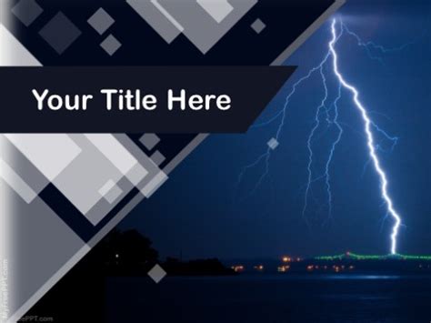 Free Lightning Powerpoint Templates Myfreeppt