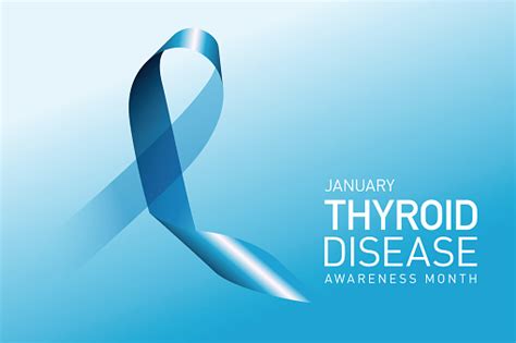 갑상선 질환 인식의 달 갑 상선 1월 갑상선 질환 벡터 스톡 일러스트 갑상샘에 대한 스톡 벡터 아트 및 기타 이미지 갑상샘 기민 사회 인식 기호 Istock