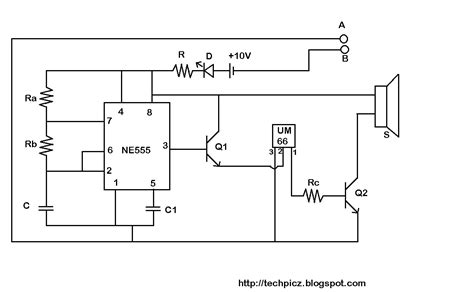 TECHPICZ RAIN DETECTOR USING ASTABLE MULTIVIBRATOR