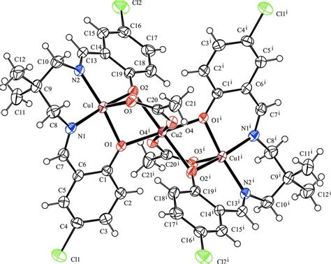 The Molecule Of The Title Complex Showing The Atom Labelling Scheme