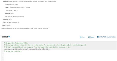 Solved Compute The Feigenbaum Delta From The Logistic Map