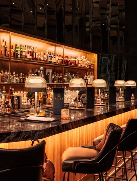 Bezel Bar Hospitality Snapshots Tufted Banquette Interior