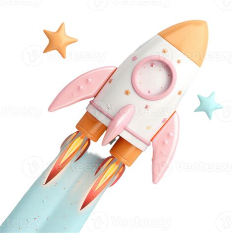 Tiny Rocket Blazing Through A Starry Sky 48053387 Png