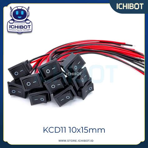 KCD1 15x21mm Dengan Kabel Saklar Switch Rocker KCD 1 1521 ICHIBOT STORE