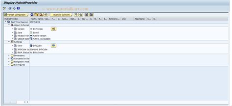 RSDHYBR SAP Tcode Initial Screen Edit HybridProvider