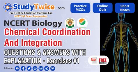 Chemical Coordination And Integration Neet Biology Mcqs 1