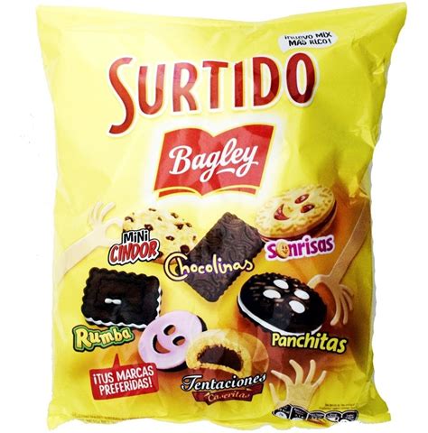 Surtido Bagley Assorted Galletitas Cookies Sonrisas Chocolinas Tentaciones Rumba Panchitas