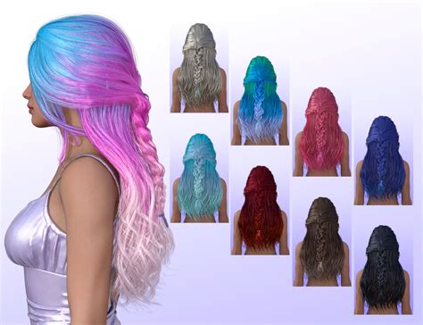 Royal Waves Mermaid Hair For Genesis 9 Feminine Daz 3D