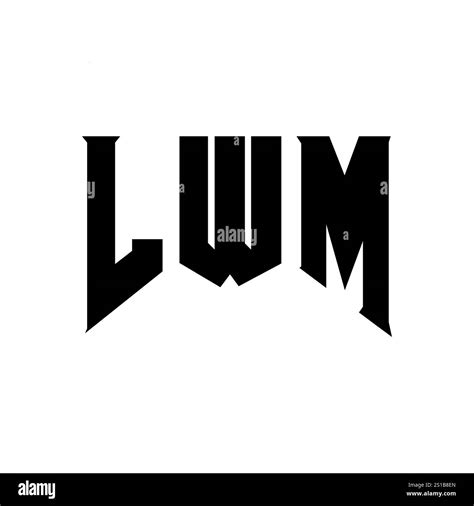 Lwm Letter Logo Design For Technology Company Lwm Logo Design Black