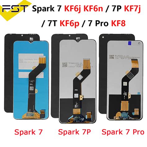 Original สำหรับ Tecno Spark 7จอแสดงผล Kf6j Kf6n Lcd Touch Screen