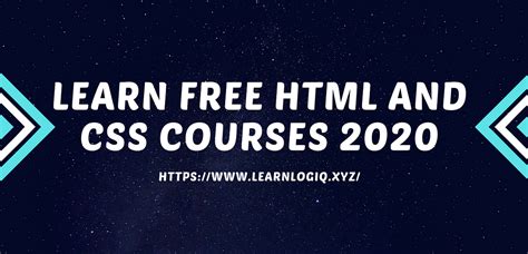 learn html and css for beginners with free courses by learn logiq