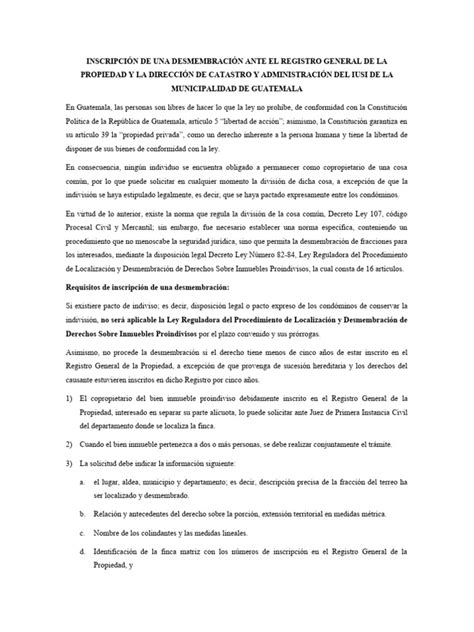 Investigación Parte De Brendy Pdf Propiedad Guatemala