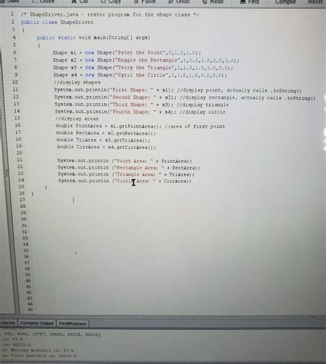 solved create a new class file called shape that contains