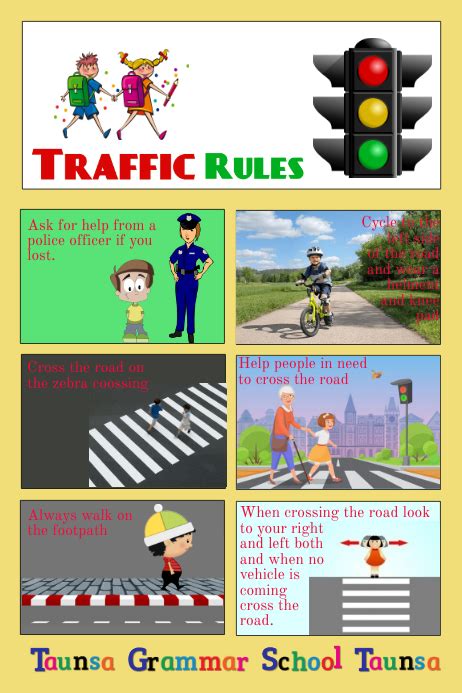 Traffic Rules Infographic Free Traffic Rules Infograp