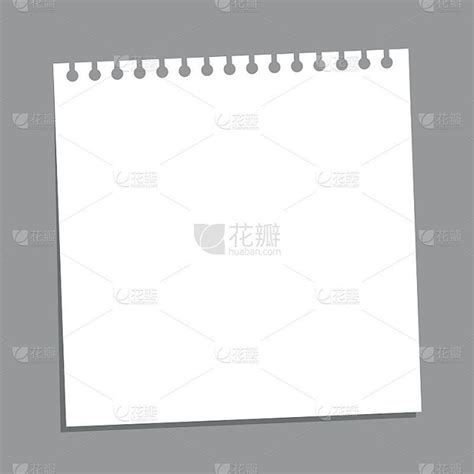 白色的便条纸