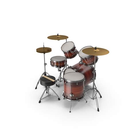 Acoustic Drum Kit 3d Object 2297188647 Shutterstock
