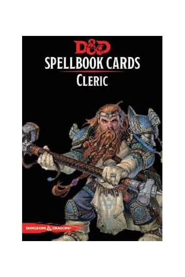 Dungeons And Dragons Spellbook Cards Cleric English