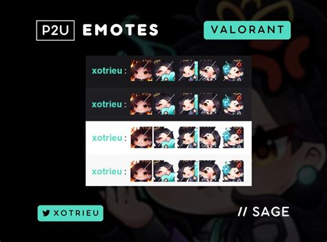 Valorant Sage Cute Sage Chibi Emote Kawaii Gaming Twitch Discord