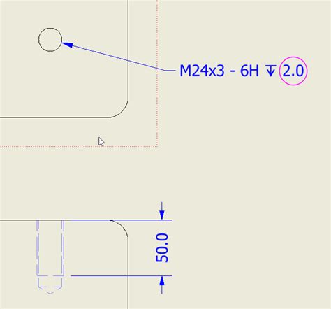 Solved Display Thread Depth In Mm Autodesk Community