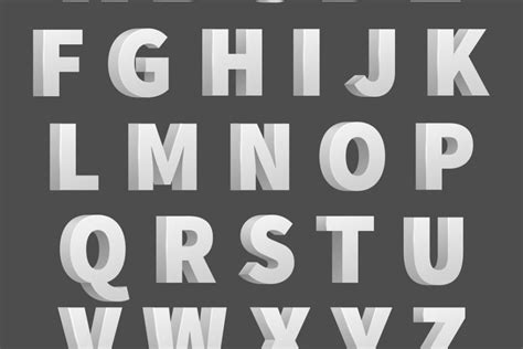 Alfabet Letters 3d Creëer Jouw Eigen 3d Letters