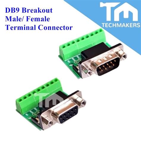 Db9 Rs232 Rs485 Connector Terminal Block Male Female Adapter