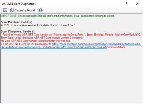 ASP NET Core Diagnostics For IIS IIS Express Jexus Manager Documentation