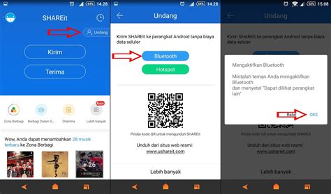 Cara Berbagi Aplikasi Shareit Melalui Bluetooth Menit Info