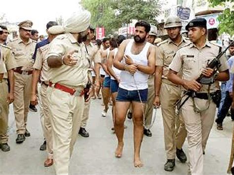 Gangster Flees Rajasthan Cops Force Alleged Accomplices To Parade In
